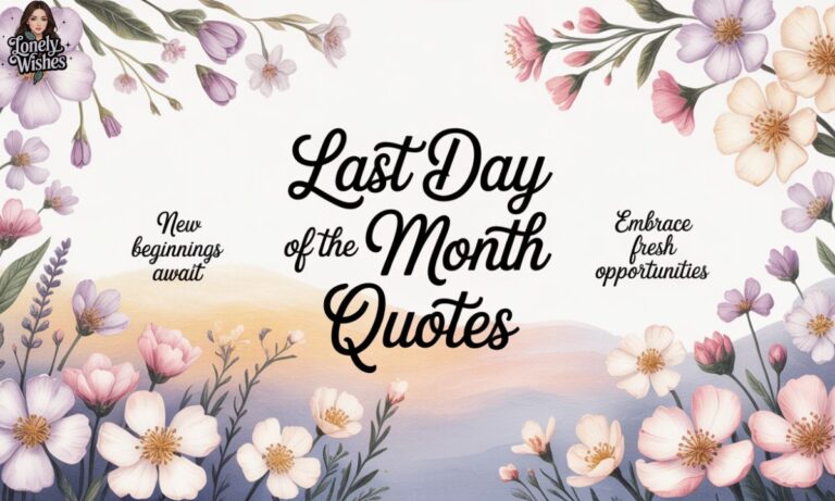 110+ Last Day of the Month Quotes: For Every Mood and Style Quotes